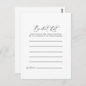 Idyllic Stylish Calligraphy Bucket List Cards | Zazzle