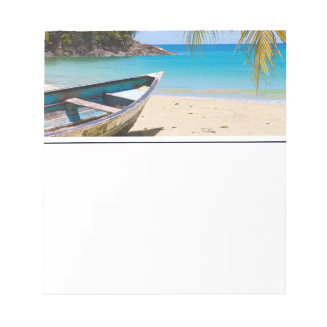 Idyllic Tropical Beach Nature Photo Notepad | Zazzle