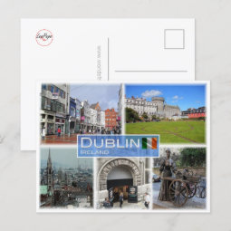 IE Ireland - Dublin - Postcard | Zazzle