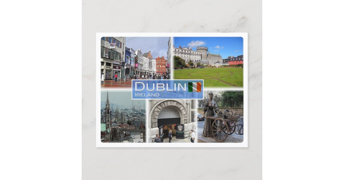 IE Ireland - Dublin - Postcard | Zazzle
