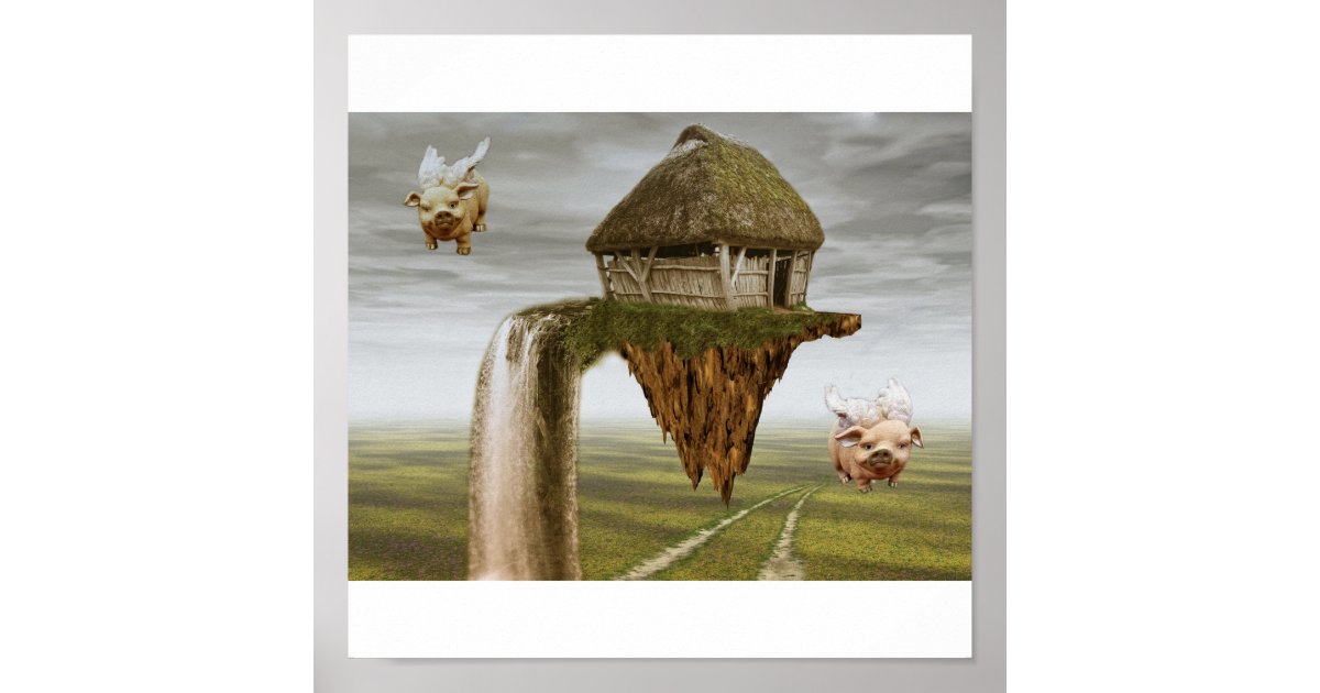 if Pigs fly Poster | Zazzle