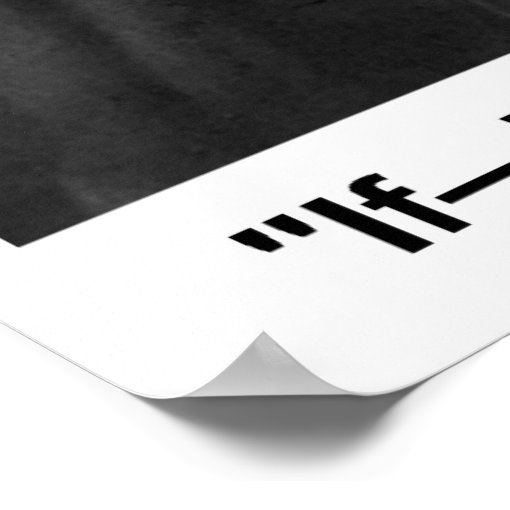 If Poem By Rudyard Kipling (Kipling Picture) Poster | Zazzle