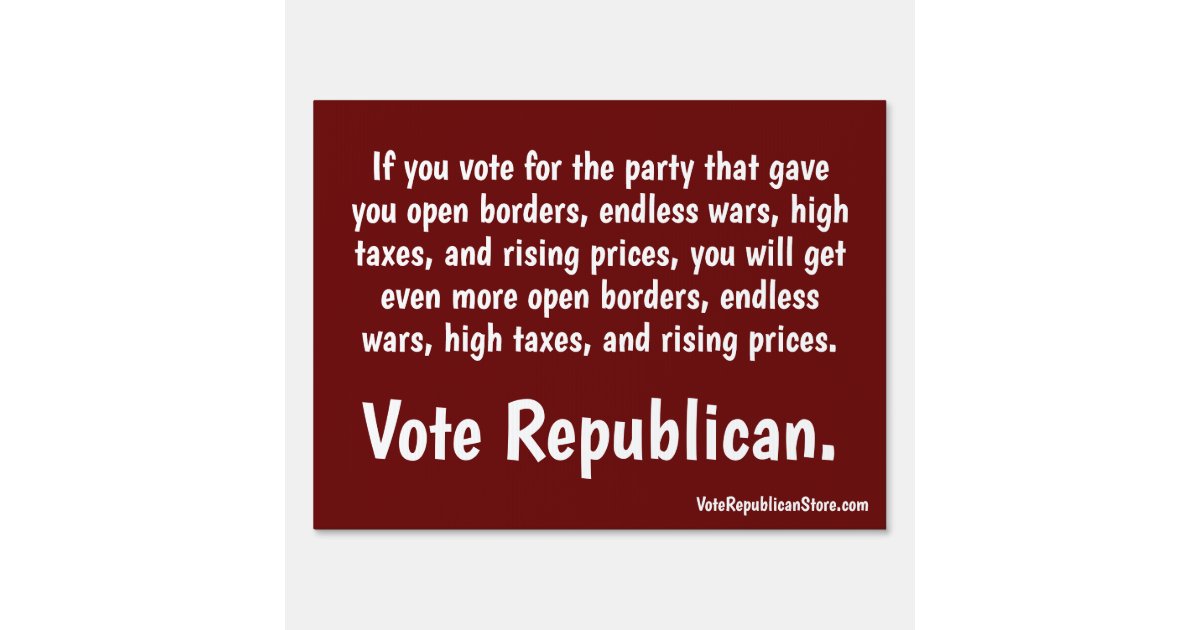 If you vote YARD SIGN | Zazzle