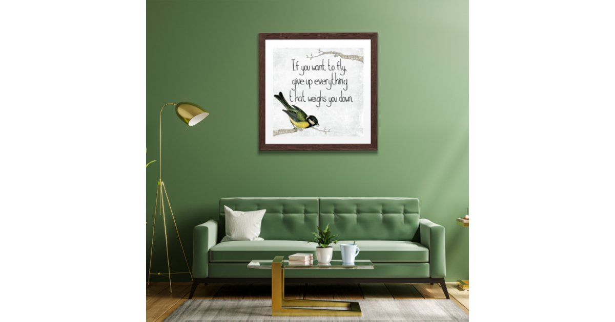 If You Want to Fly Motivational Poster | Zazzle