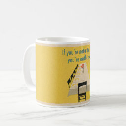 If you're not at the table, you're on the menu coffee mug | Zazzle