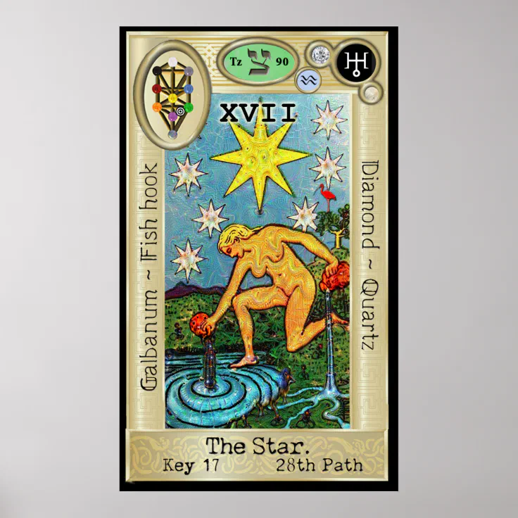 Ifdawn Deepdream Tarot Key 17 ~ The Star Poster | Zazzle