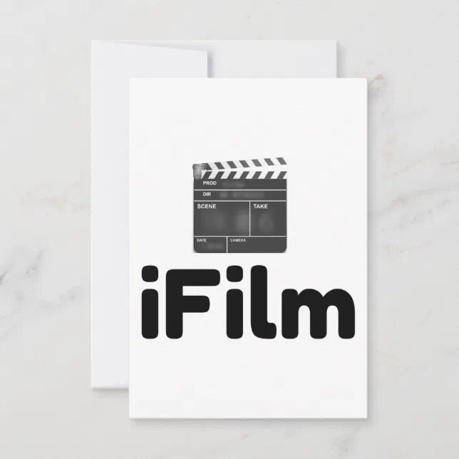 iFilm Thank You Card | Zazzle