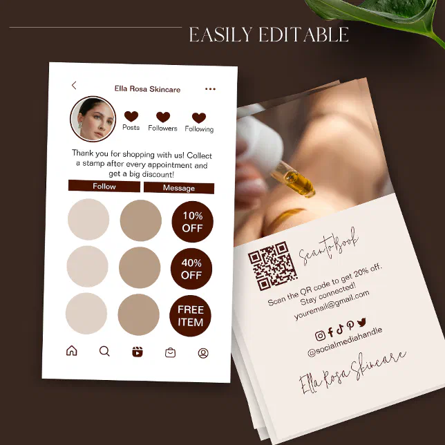 IG Loyalty Business Card | Zazzle