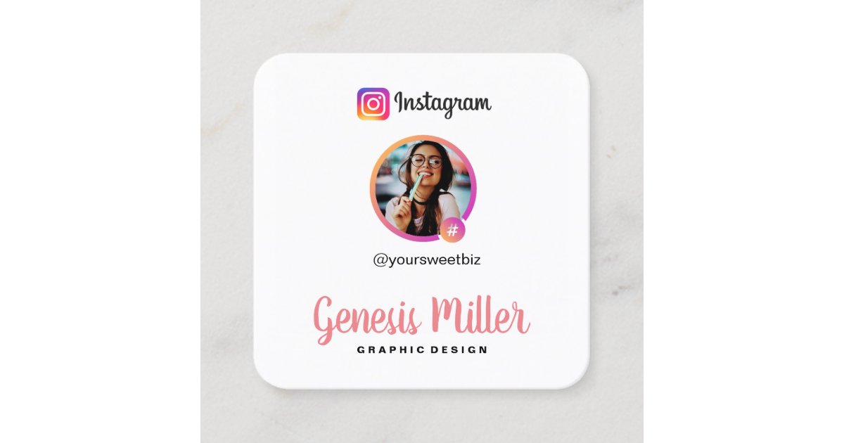 IG Personalized Business Card | Zazzle