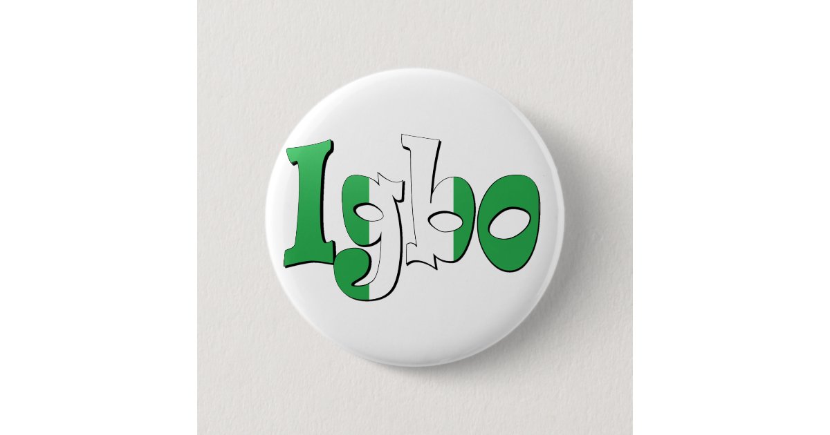 Igbo (Nigerian Flag) Button | Zazzle