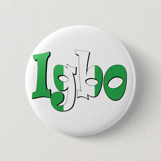 Igbo (Nigerian Flag) Button | Zazzle