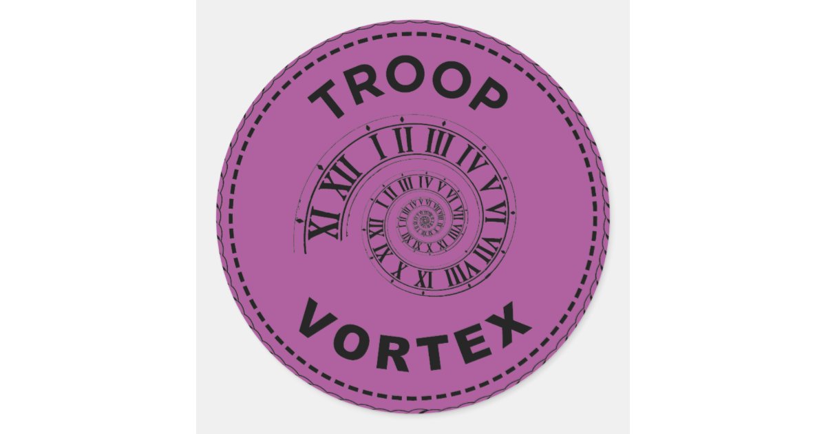 IGGPPCamp 2023 Troop Vortex Stickers | Zazzle