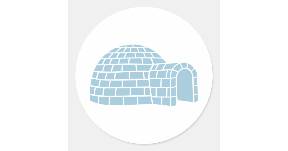 Igloo Classic Round Sticker | Zazzle