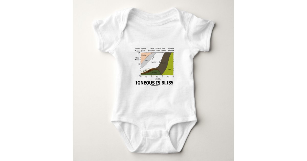 Igneous Is Bliss (Geology Ignorance Is Bliss) Baby Bodysuit | Zazzle