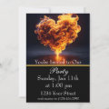 Ignite the Night :Flaming Fire Party! Invitation | Zazzle
