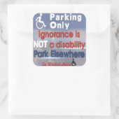 Ignorance is not a Disability Sticker | Zazzle