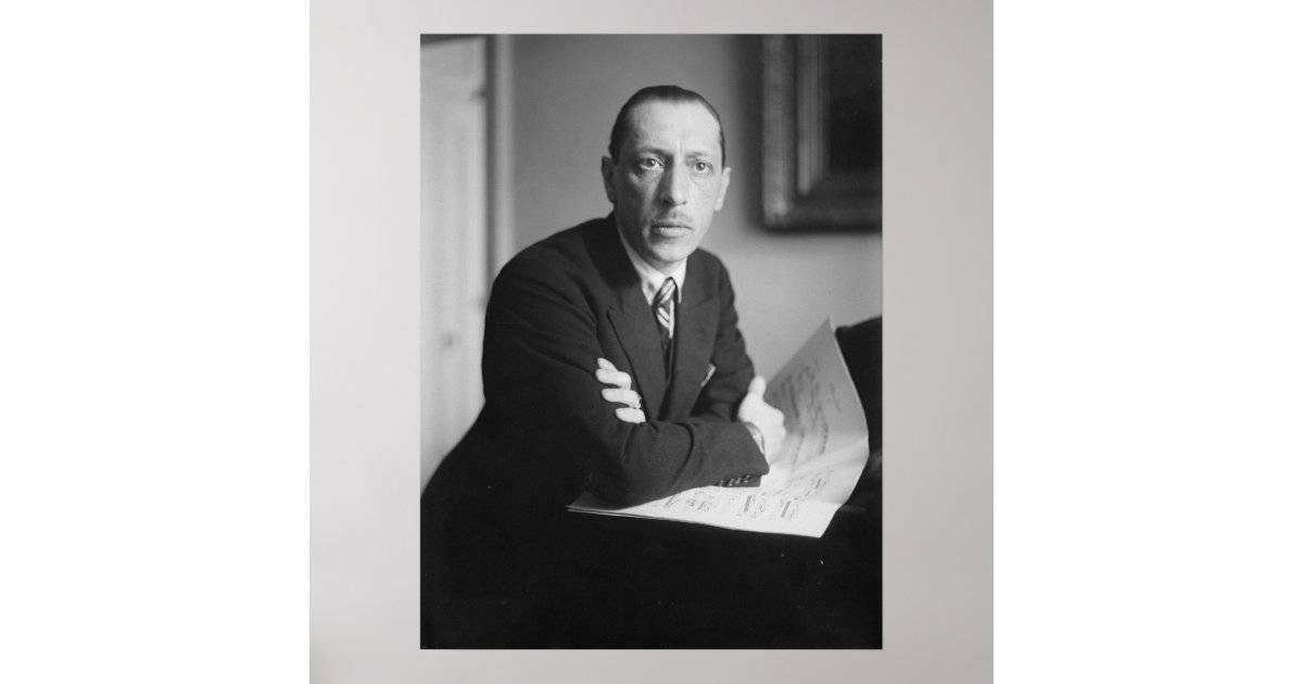 Igor Stravinsky Portrait Poster | Zazzle