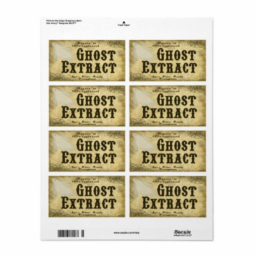 Igor's Ghost Extract Halloween Pantry Potion Label | Zazzle