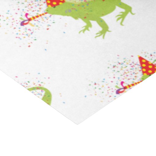 Iguana Lizard Partying Animals Having a Party Tissue Paper | Zazzle