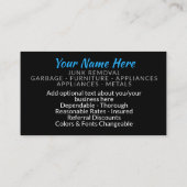 iHaul. Junk Hauling Removal Business Card | Zazzle
