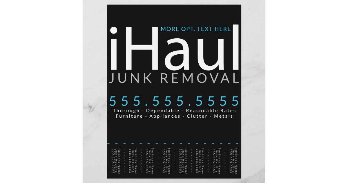 iHaul. Moving Hauling Business Advertising Flyer | Zazzle