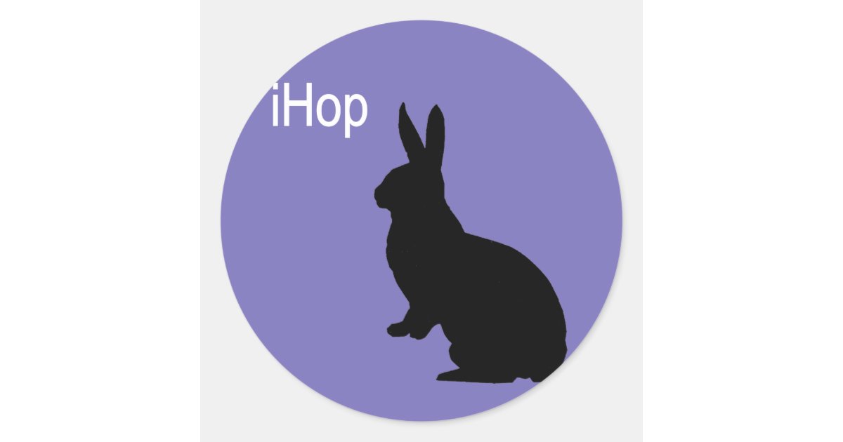 iHop Easter Bunny Classic Round Sticker | Zazzle