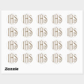 IHS CLASSIC ROUND STICKER | Zazzle