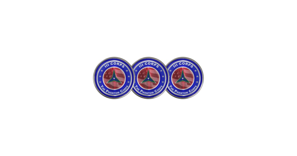 III Corps Phantom Corps Golf Ball Marker | Zazzle