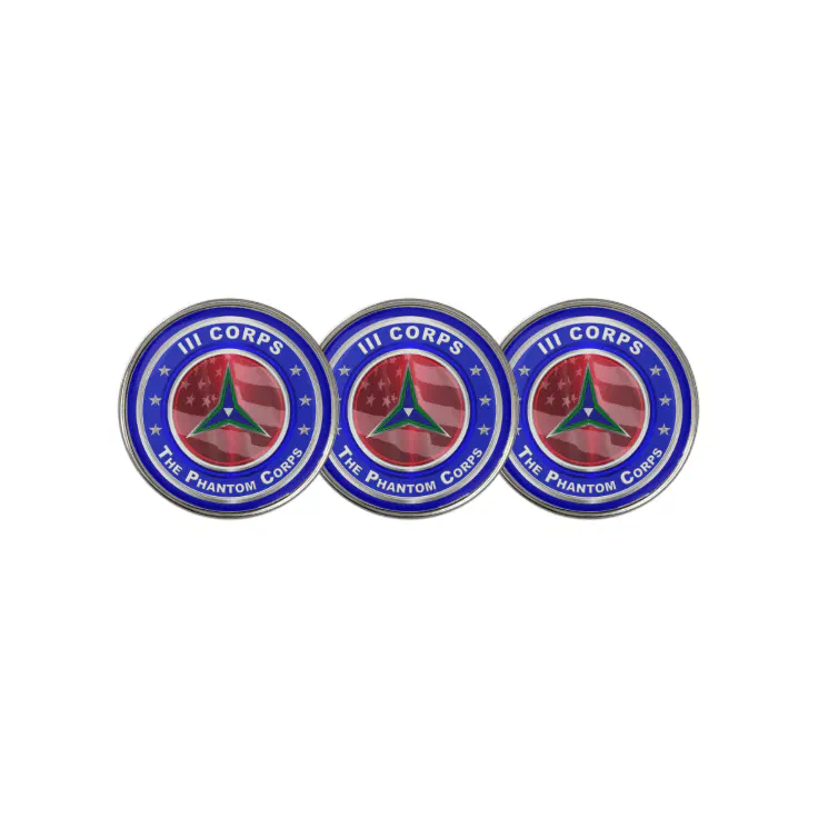 III Corps Phantom Corps Golf Ball Marker | Zazzle
