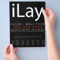 iLay. Wall Floor Tiling Tiler Renovation Tearsheet Flyer | Zazzle