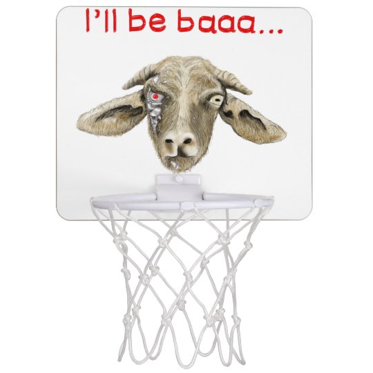 I'll be baaa..funny goat meme basket ball hoop | Zazzle.com