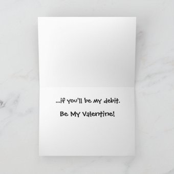 I'll be your credit - Accountant Valentine! Holiday Card | Zazzle