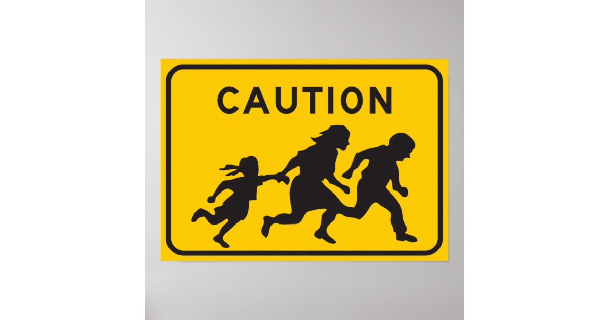 Illegal Aliens Crossing Highway Sign | Zazzle