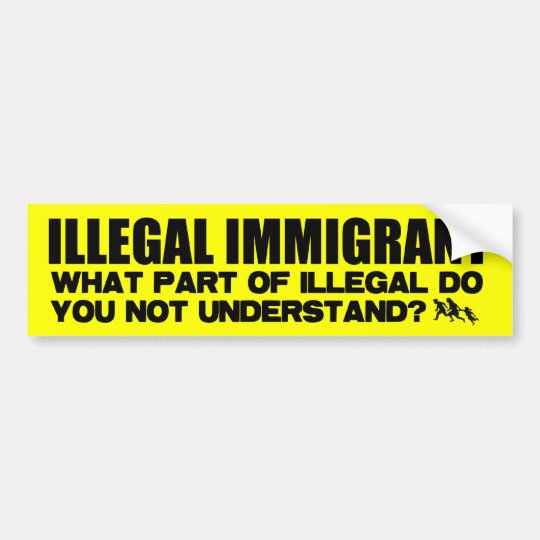 Anti Illegal Immigration Bumper Stickers