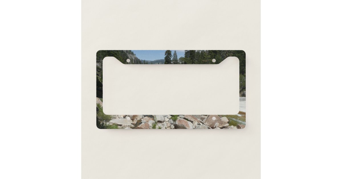 Illilouette Creek in Yosemite National Park License Plate Frame | Zazzle