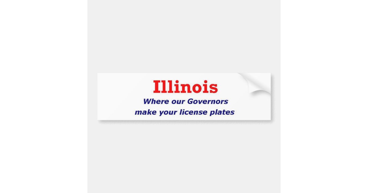 Illinois Bumper Sticker | Zazzle