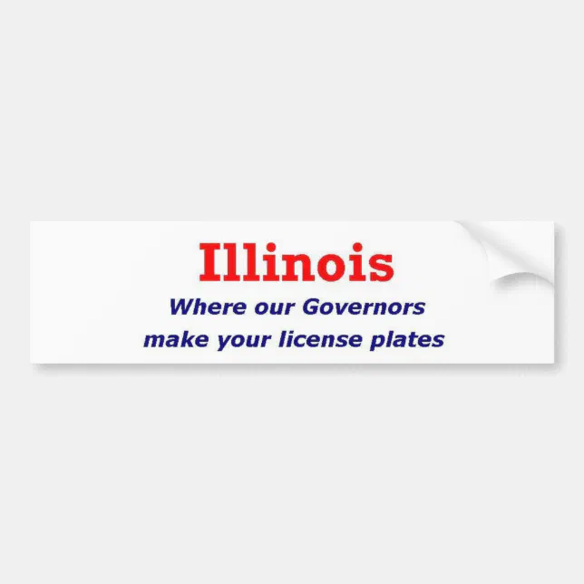 Illinois Bumper Sticker | Zazzle