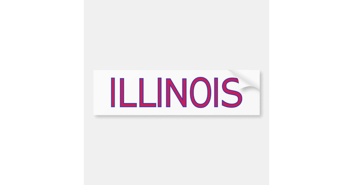 Illinois Bumper Sticker | Zazzle