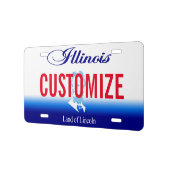 Illinois Custom License Plate | Zazzle