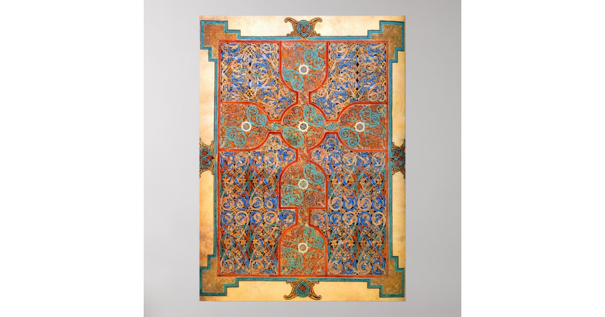 Illuminated Carpet Page Poster | Zazzle