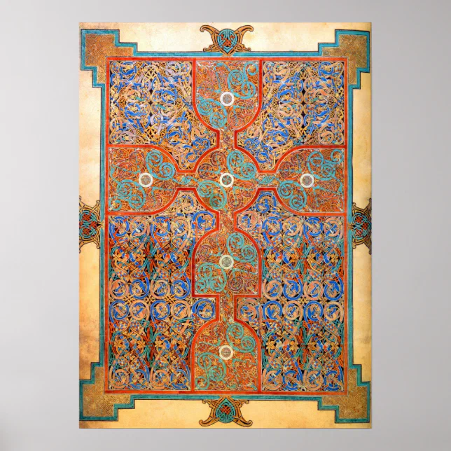 Illuminated Carpet Page Poster | Zazzle