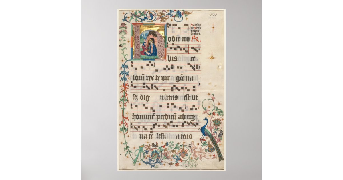 Illuminated Manuscript Poster | Zazzle