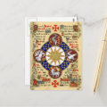Illuminated Manuscript the Epiphany Postcard | Zazzle