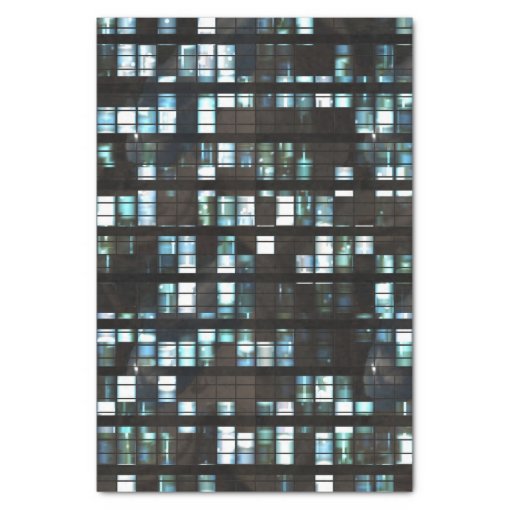 Illuminated windows pattern tissue paper | Zazzle