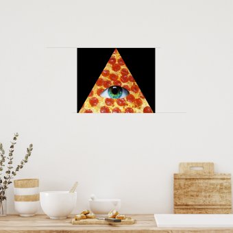 Illuminati Pizza Poster | Zazzle