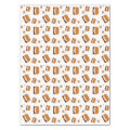 Illustrated Brown White Smiling Smore Pattern Tissue Paper | Zazzle