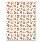 Illustrated Brown White Smiling Smore Pattern Tissue Paper | Zazzle