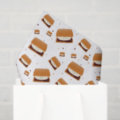 Illustrated Brown White Smiling Smore Pattern Tissue Paper | Zazzle
