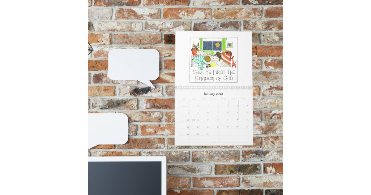 Illustrated Christian Scripture Calendar | Zazzle