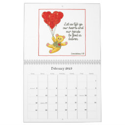 Illustrated Christian Scripture Calendar | Zazzle